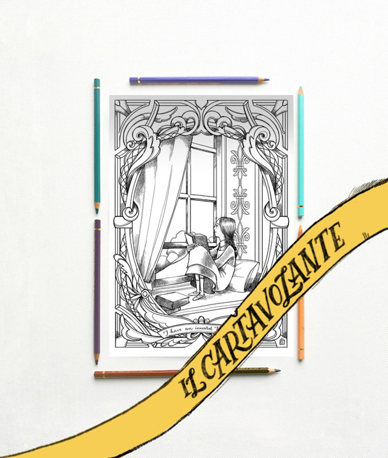 Young Jane Eyre Coloring Page from Charlotte Bronte Jane - Etsy