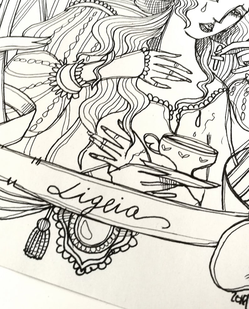 Coloring book Edgar Allan Poe bundle 5 coloring pages | Etsy