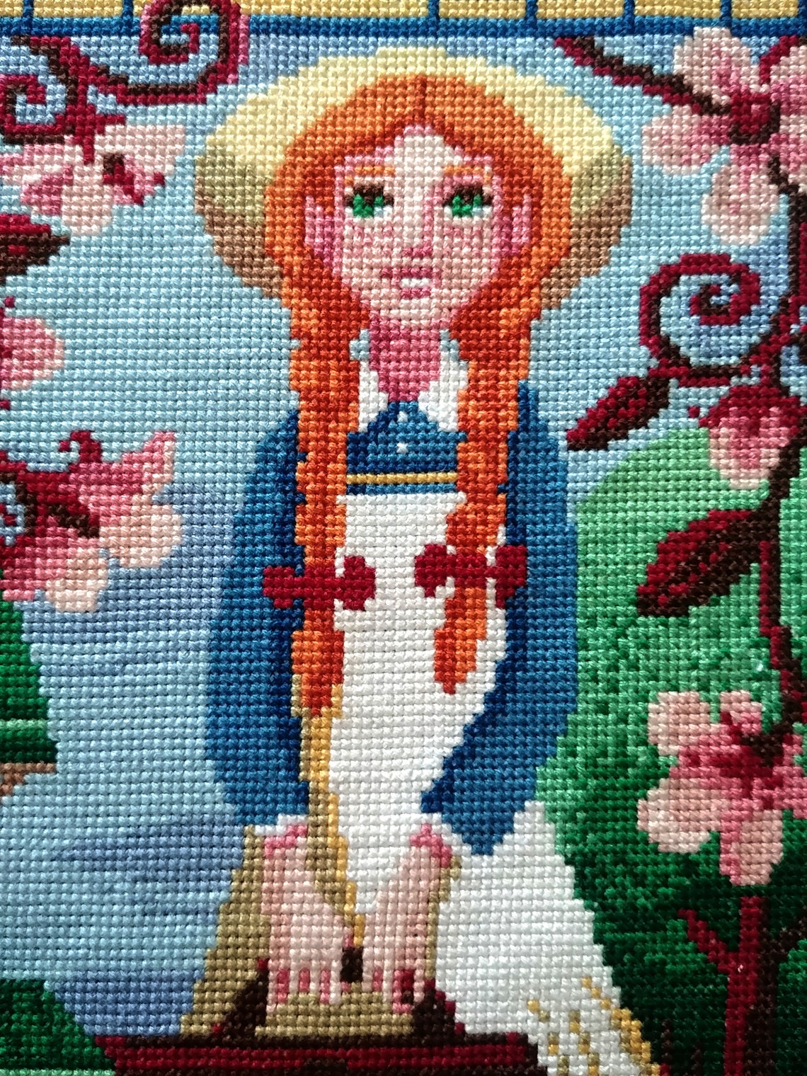 Cross Stitch Pattern in Colors and Black and White Anne of - Etsy