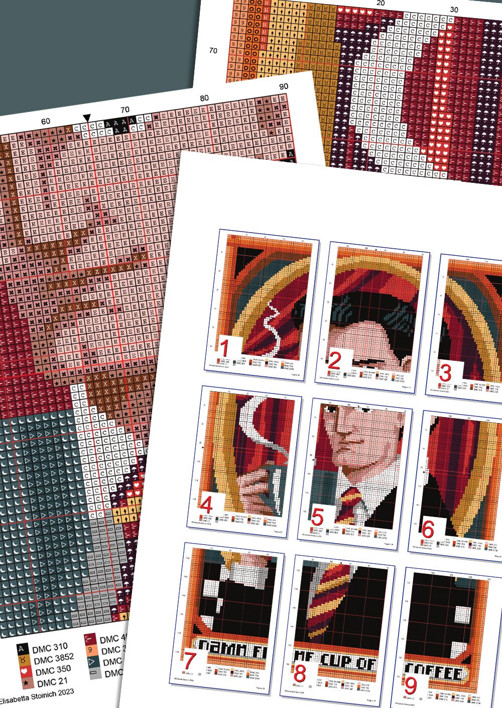 Cross Stitch Pattern- Agent Cooper Portrait- Kyle Maclachlan - Twin ...