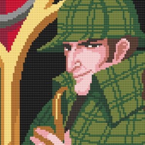 Sherlock and Watson Cross Stitch Pattern PDF 184x260 Stitches -from ...