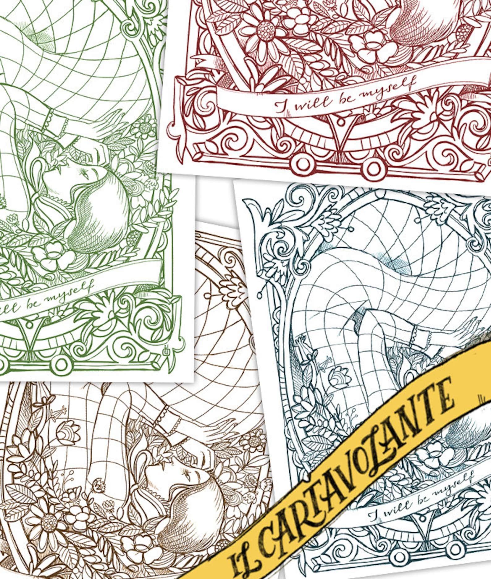 Jane Eyre Escape Coloring Page from Charlotte Bronte - Etsy