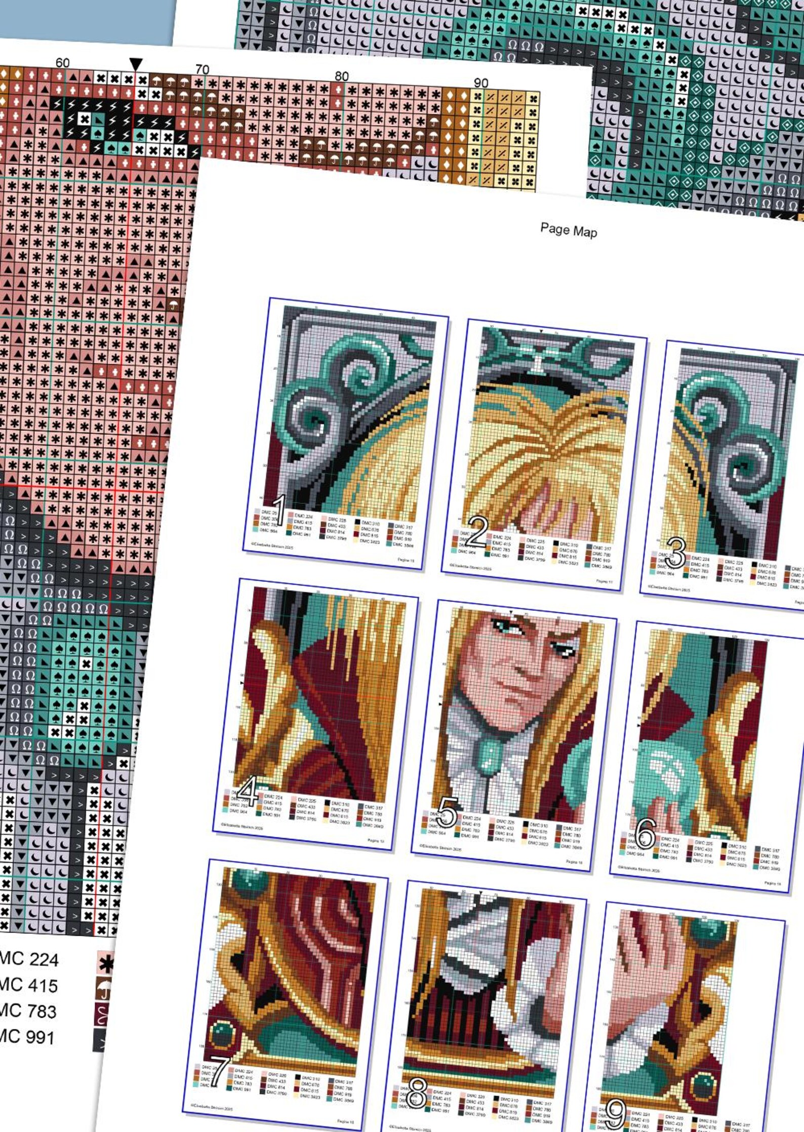 Cross Stitch Pattern - David Bowie - Labyrinth - Jareth King of Goblins ...
