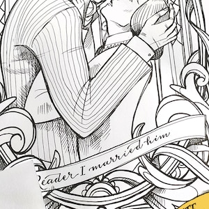 Jane Eyre Coloring Book -6 Pages to Color From Charlotte Bronte ...