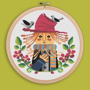 5 Cross Stitch Patterns - the Wizard of OZ Bundle - Dorothy, Toto, the Scarecrow, the Lion, and ...