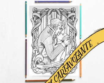 Coloring Page PDF jane Eyre Charlotte Bronte Instant Download Art ...