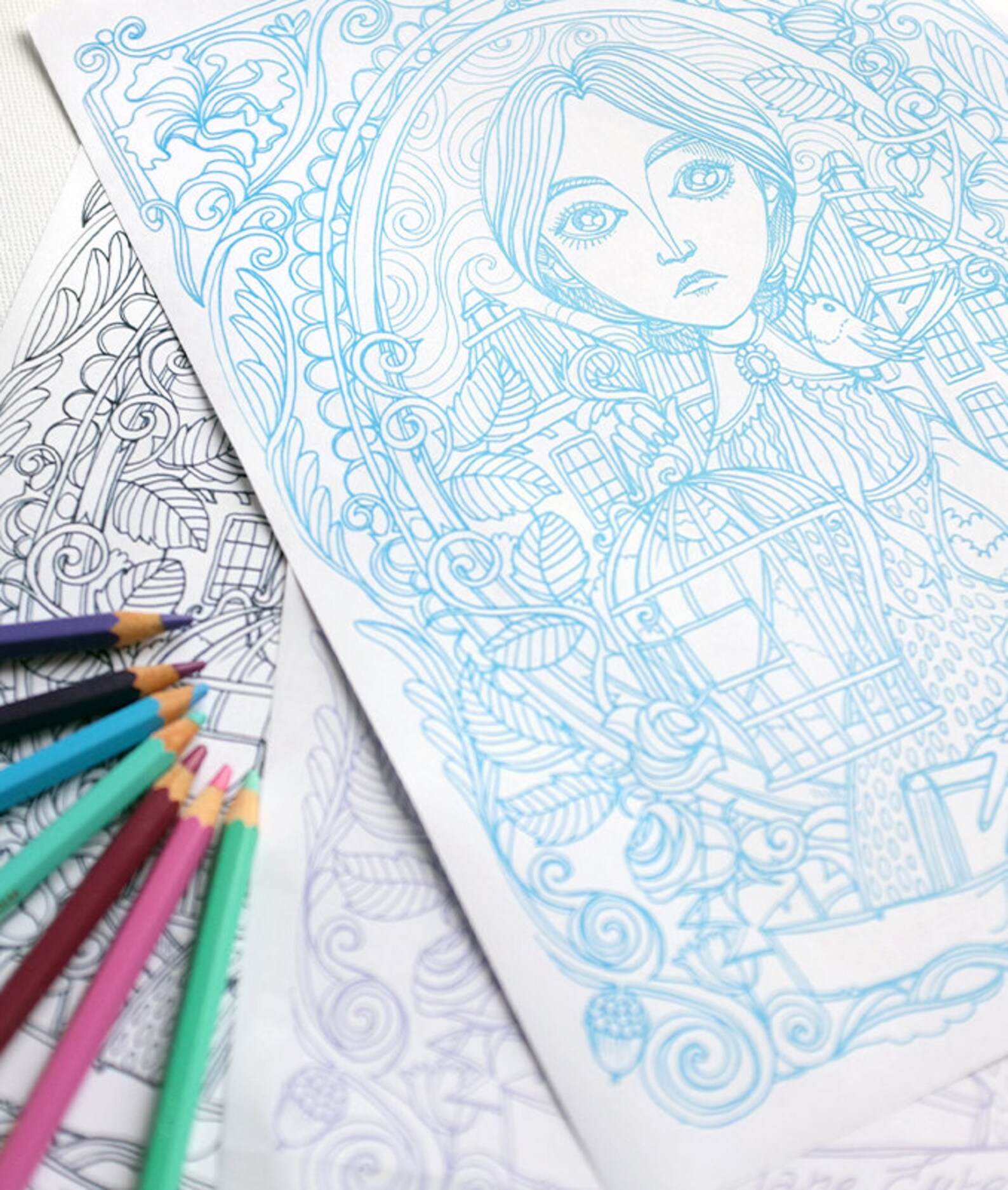 Coloring Page PDF -jane Eyre - Charlotte Bronte - Instant Download ...