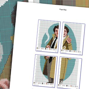 Counted Stitch Pattern - Lieutenant Columbo - Peter Falk Portrait - PDF ...