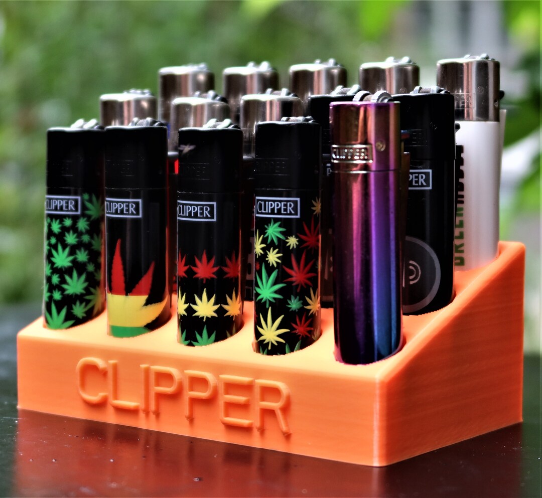 Clipper Lighters Holder Display Stand - 15 Clipper Lighters Organizer ...