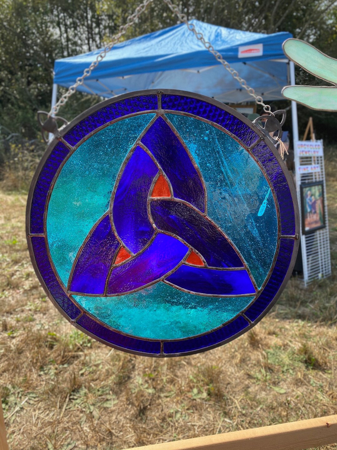 Stained Glass Celtic Knot Panel - Etsy