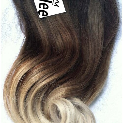 High Contrast Neutral Ombre Weave Hair Extensions Silky - Etsy
