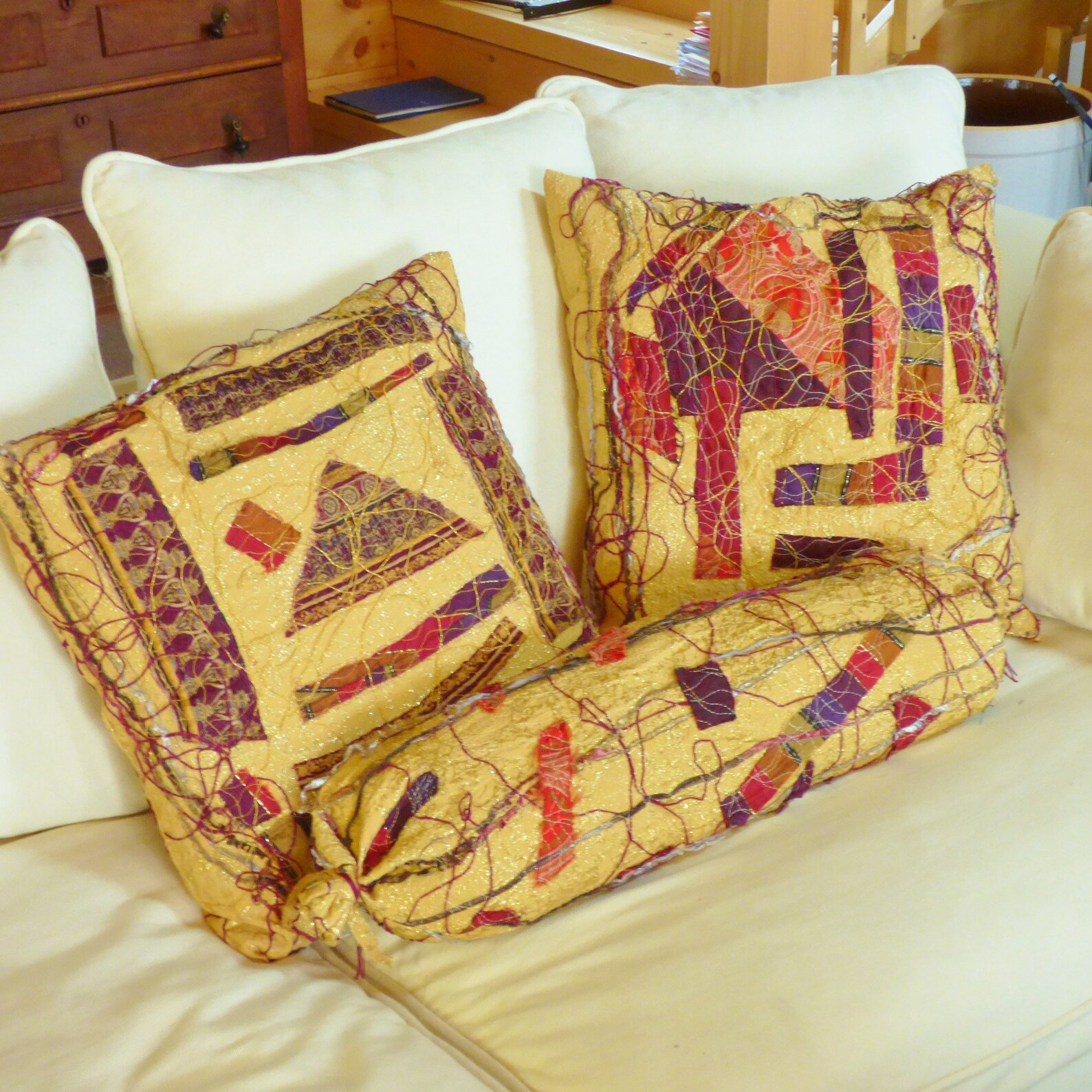 Decorative Throw Pillow Set Handmade One of a Kind - Etsy