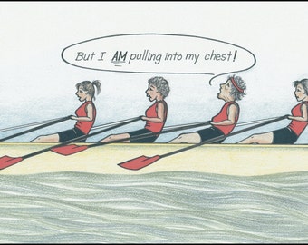 Rowing card | Etsy