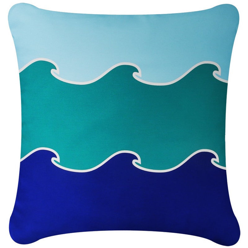 Waves Pillow - Etsy