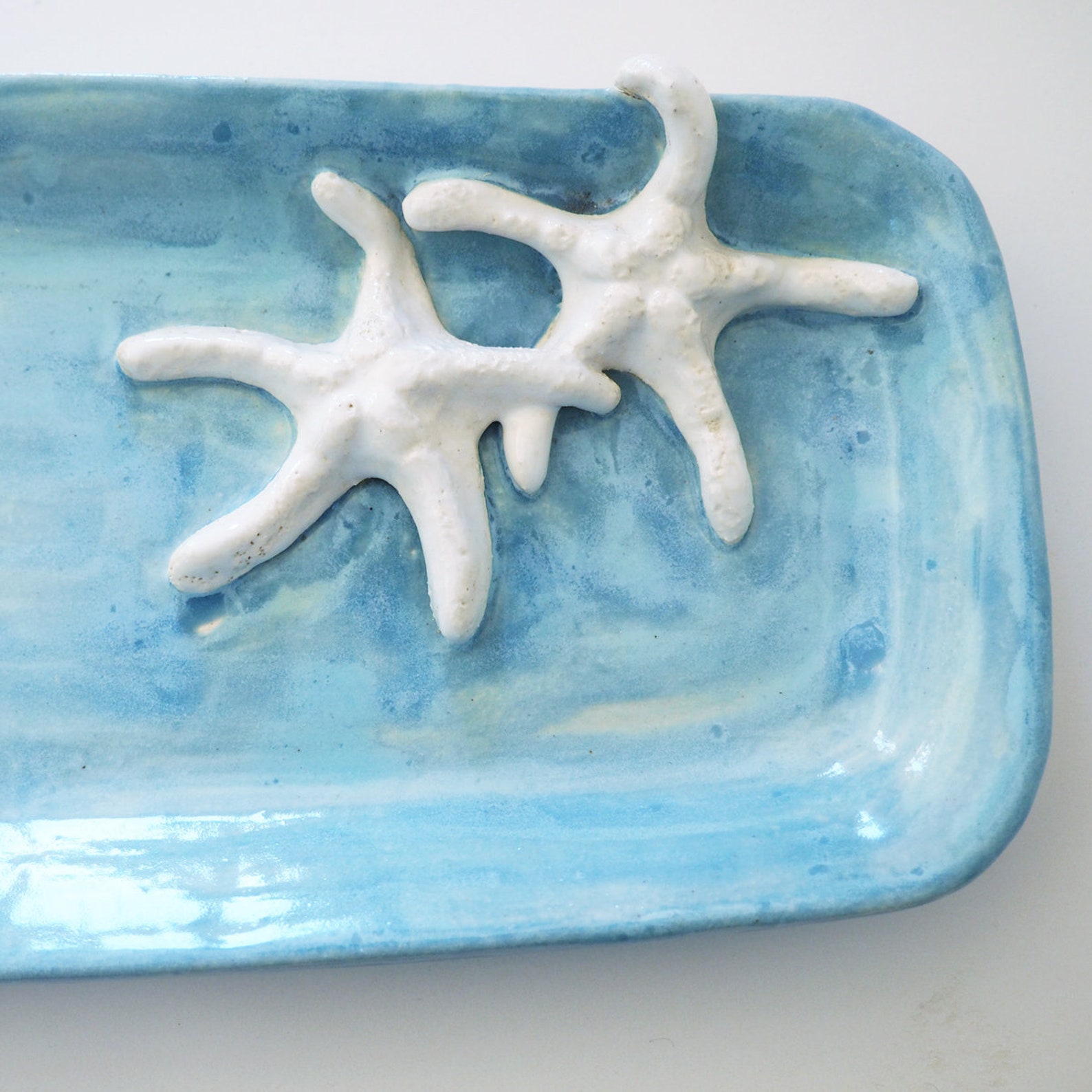 Coastal Ceramic Platters Ocean Themed Pottery Beach - Etsy
