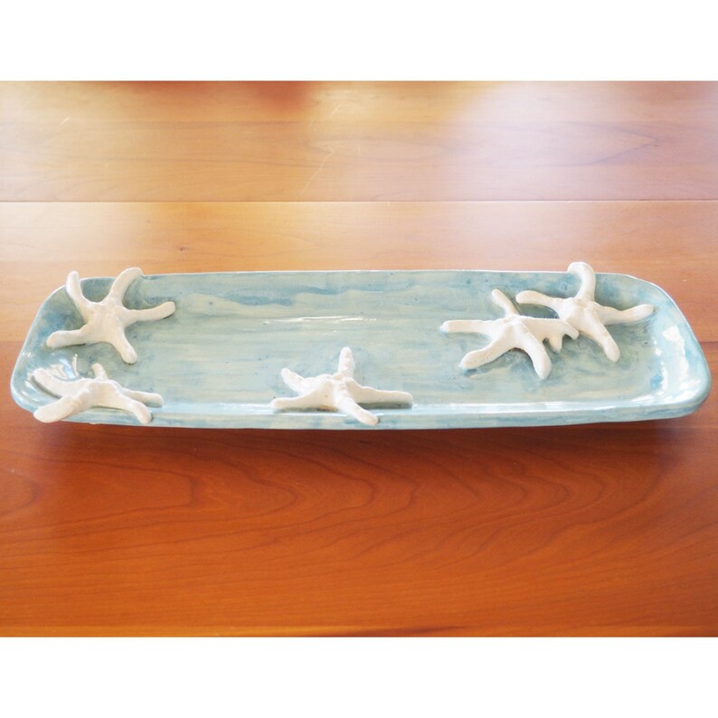 Coastal Ceramic Platters Ocean Themed Pottery Beach - Etsy
