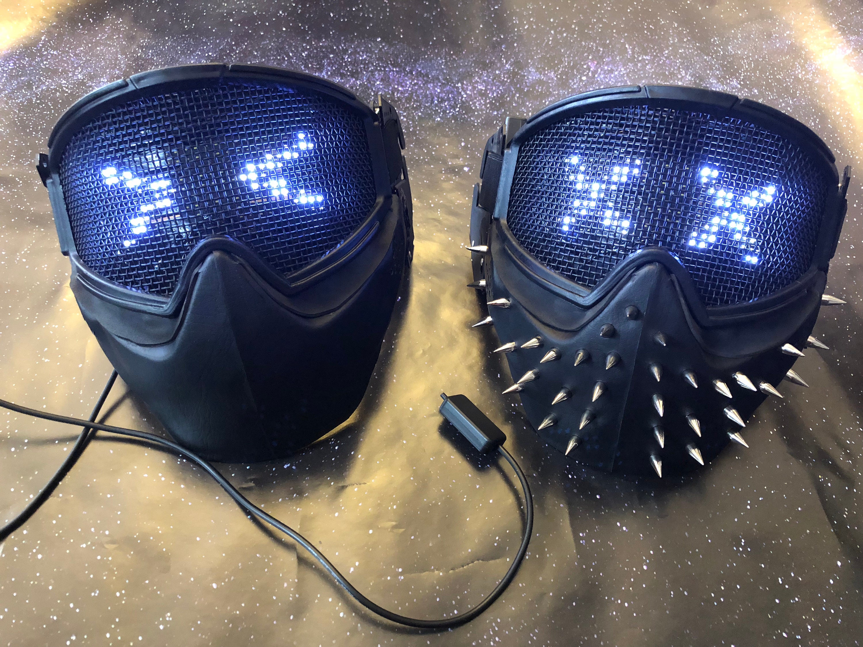 Wrench Inspired LED Mask Programmable LEDs | Etsy