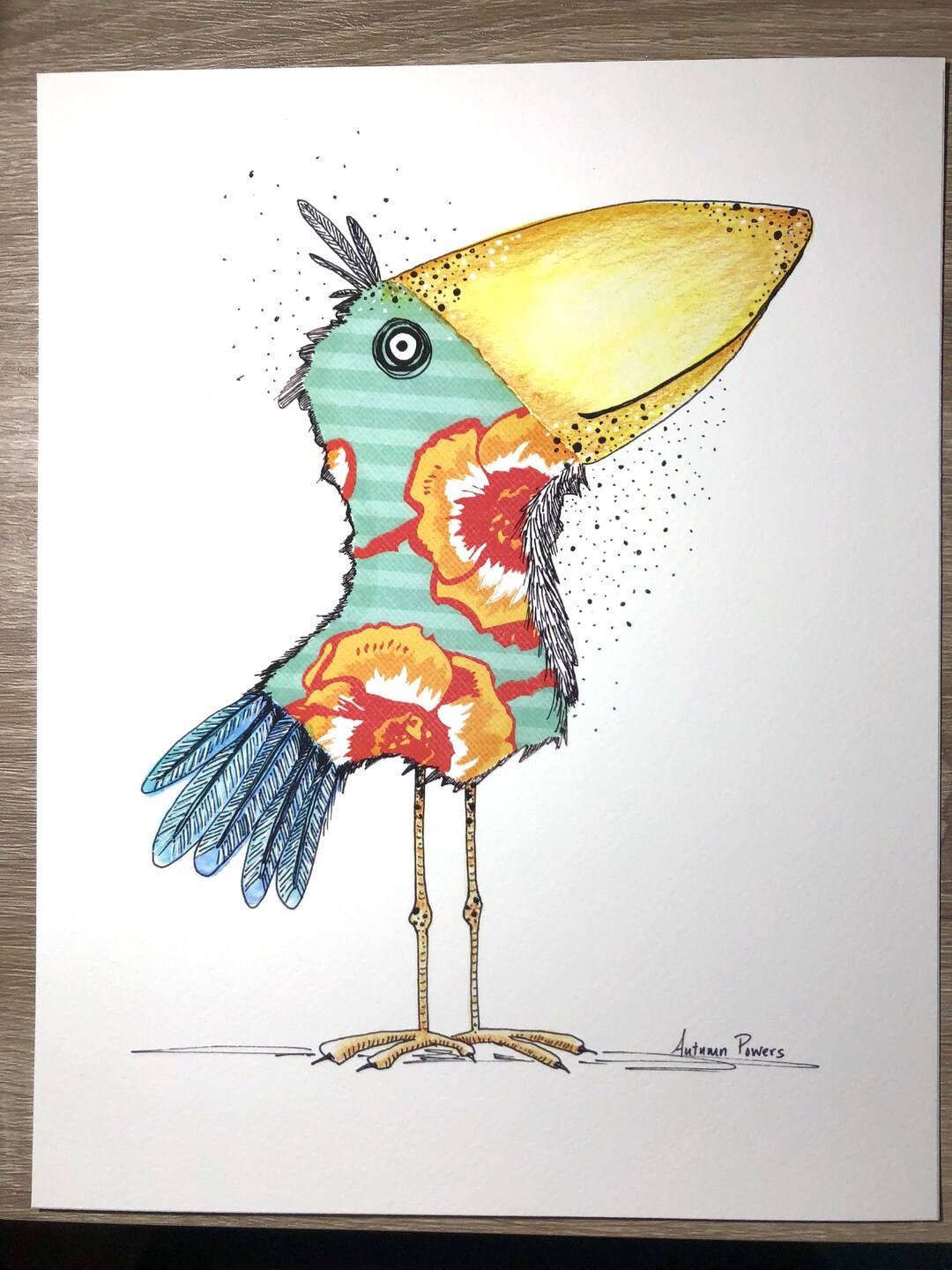 Collage Burd #1 Art Print - Etsy