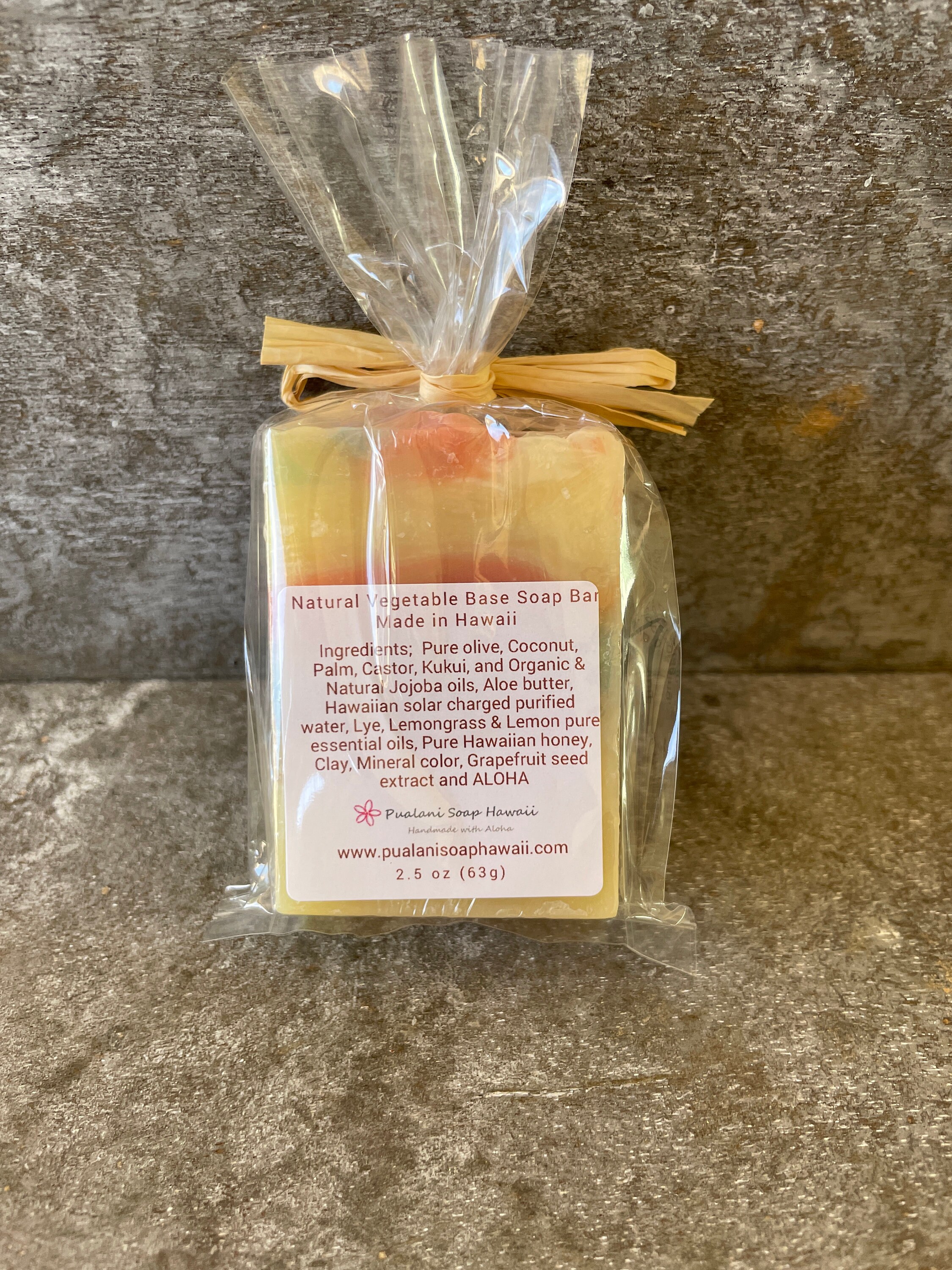 Mini Hawaiian Anuenue Rainbow Bar Fresh Lemongrass And Lemon 2oz Etsy