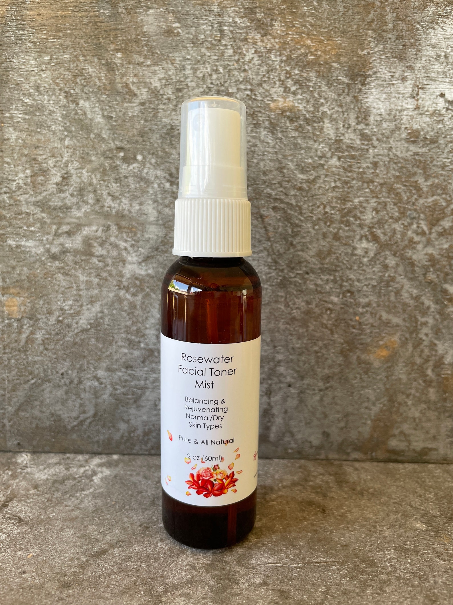 Rosewater Facial Toner Mist 2oz 60ml or 4oz 120ml in Spray Bottle ...