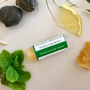 Hawaiian Beeswax Kukui Lip Balm All Natural Scented With Pure Edible ...