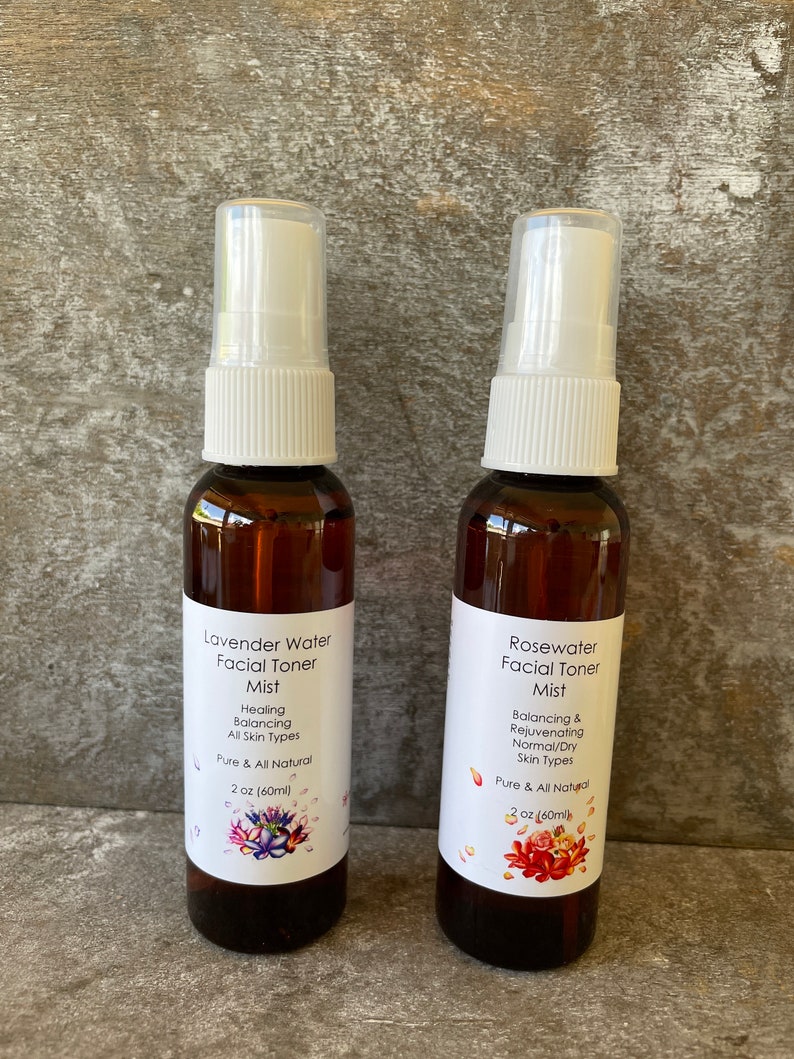 Rosewater Facial Toner Mist 2oz 60ml or 4oz 120ml in Spray Bottle ...