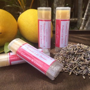 Hawaiian Beeswax Kukui Lip Balm All Natural Scented With Pure Lavender ...