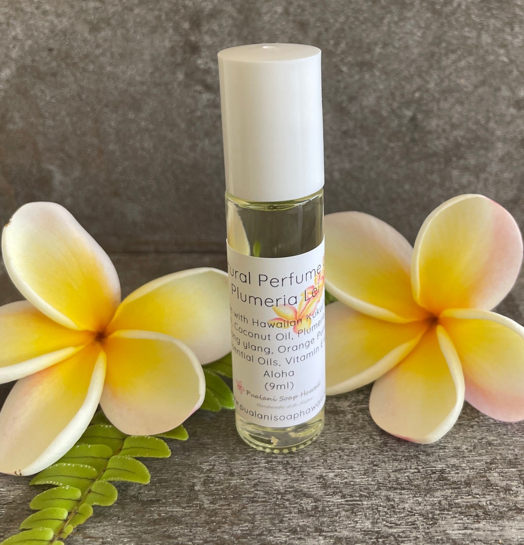 Plumeria Lei Roll on Perfume Oil: Hawaiian Kukui & Coconut Oil - 9ml - Etsy