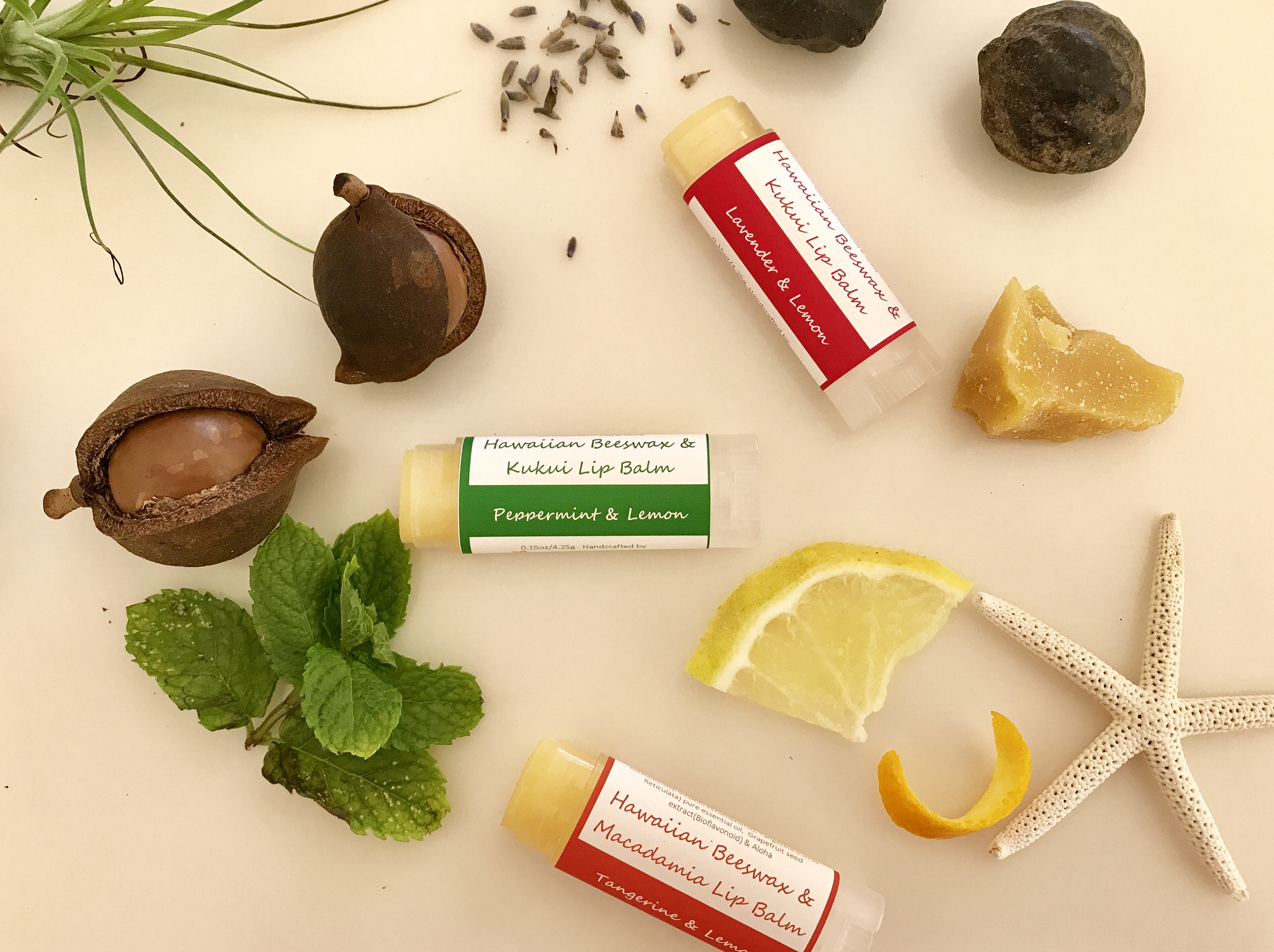 Hawaiian Beeswax Kukui Lip Balm All Natural Scented With Pure - Etsy