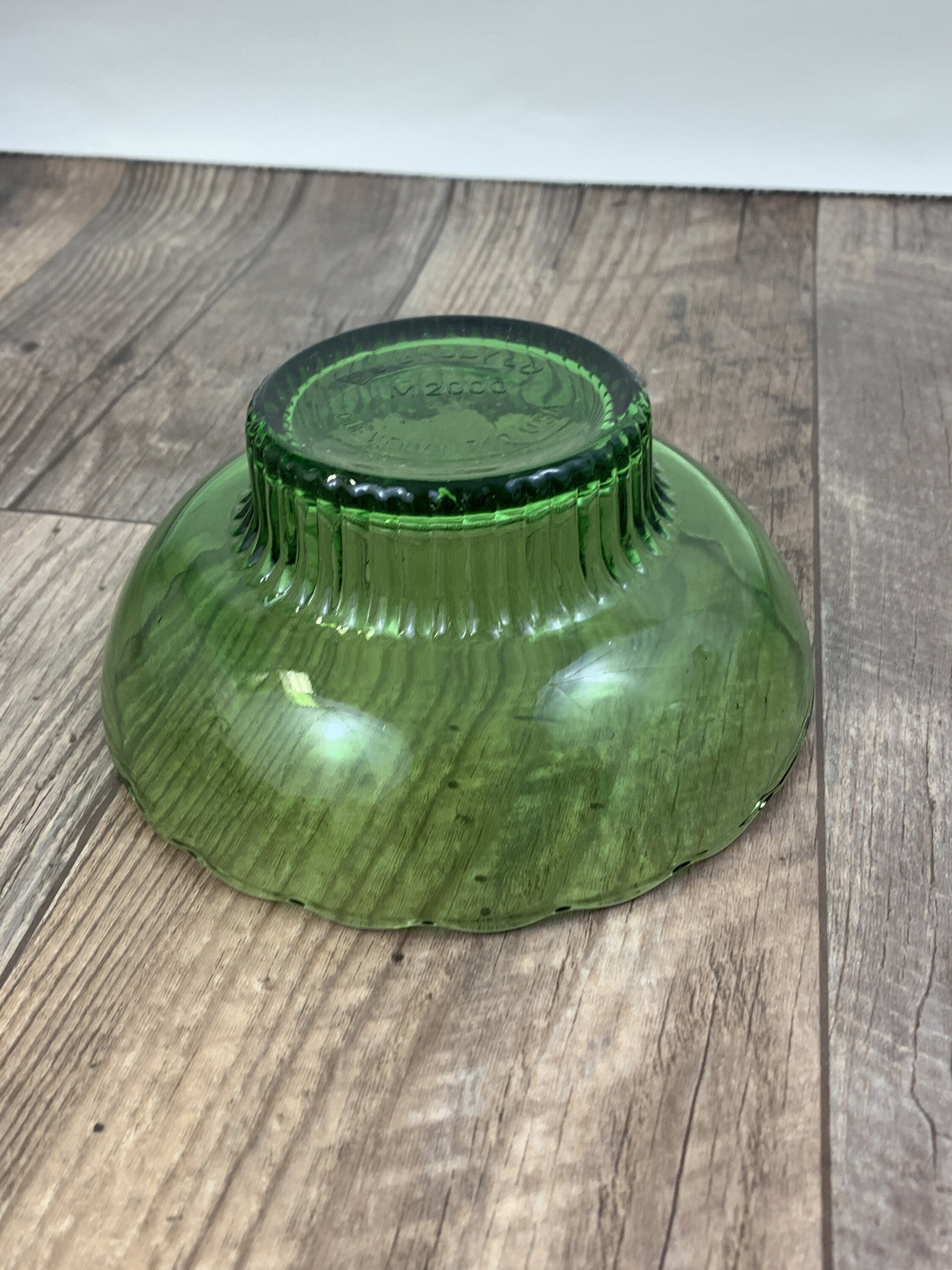 Vintage Glass Planter Green Glass Vintage Home Decor | Etsy