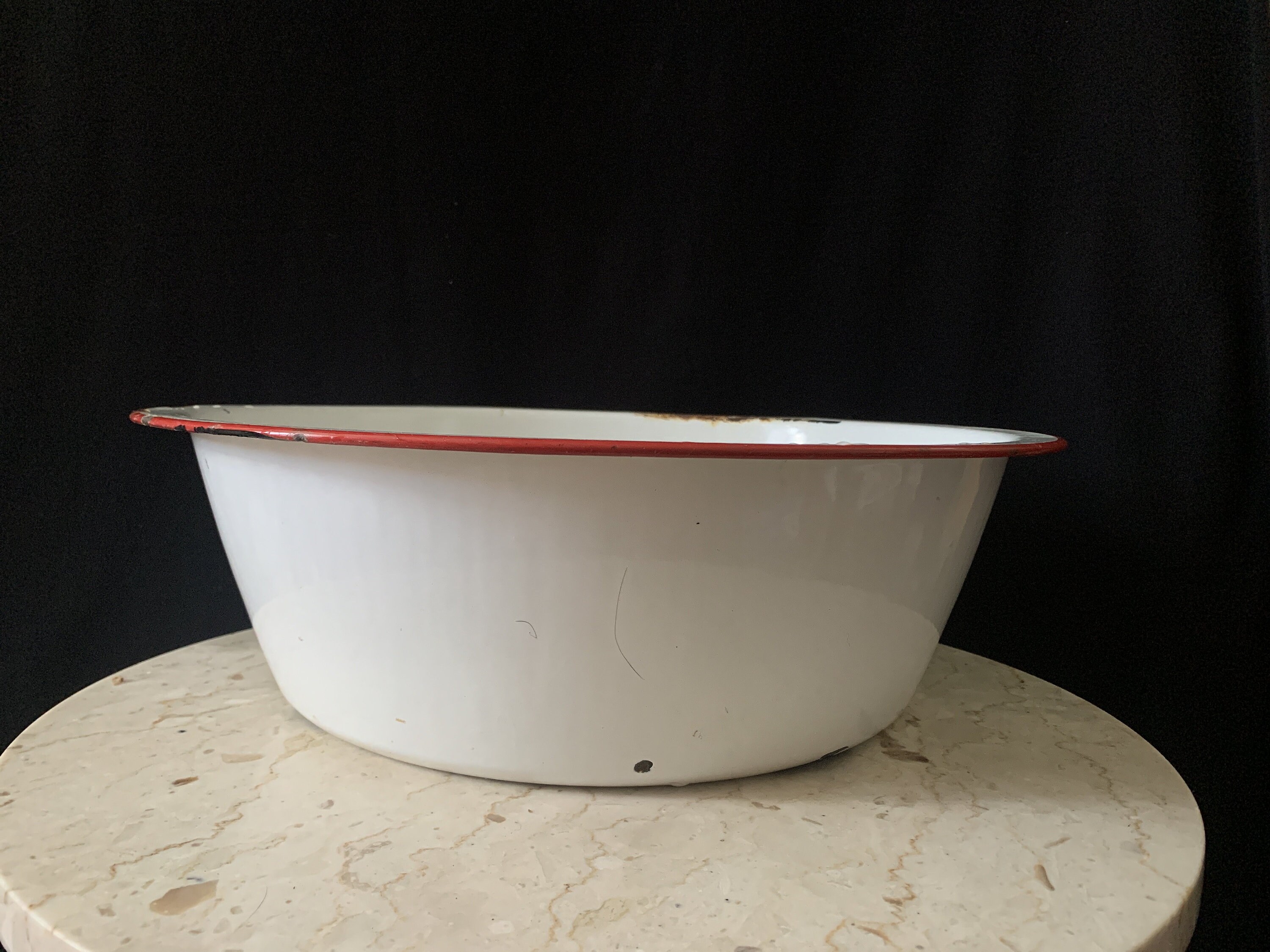 Enamel Wash Basin Vintage Farmhouse Decor | Etsy Canada