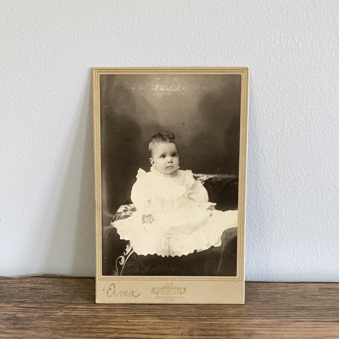 Original Antique Photograph of Baby Erma Cabinet Card CDV - Etsy