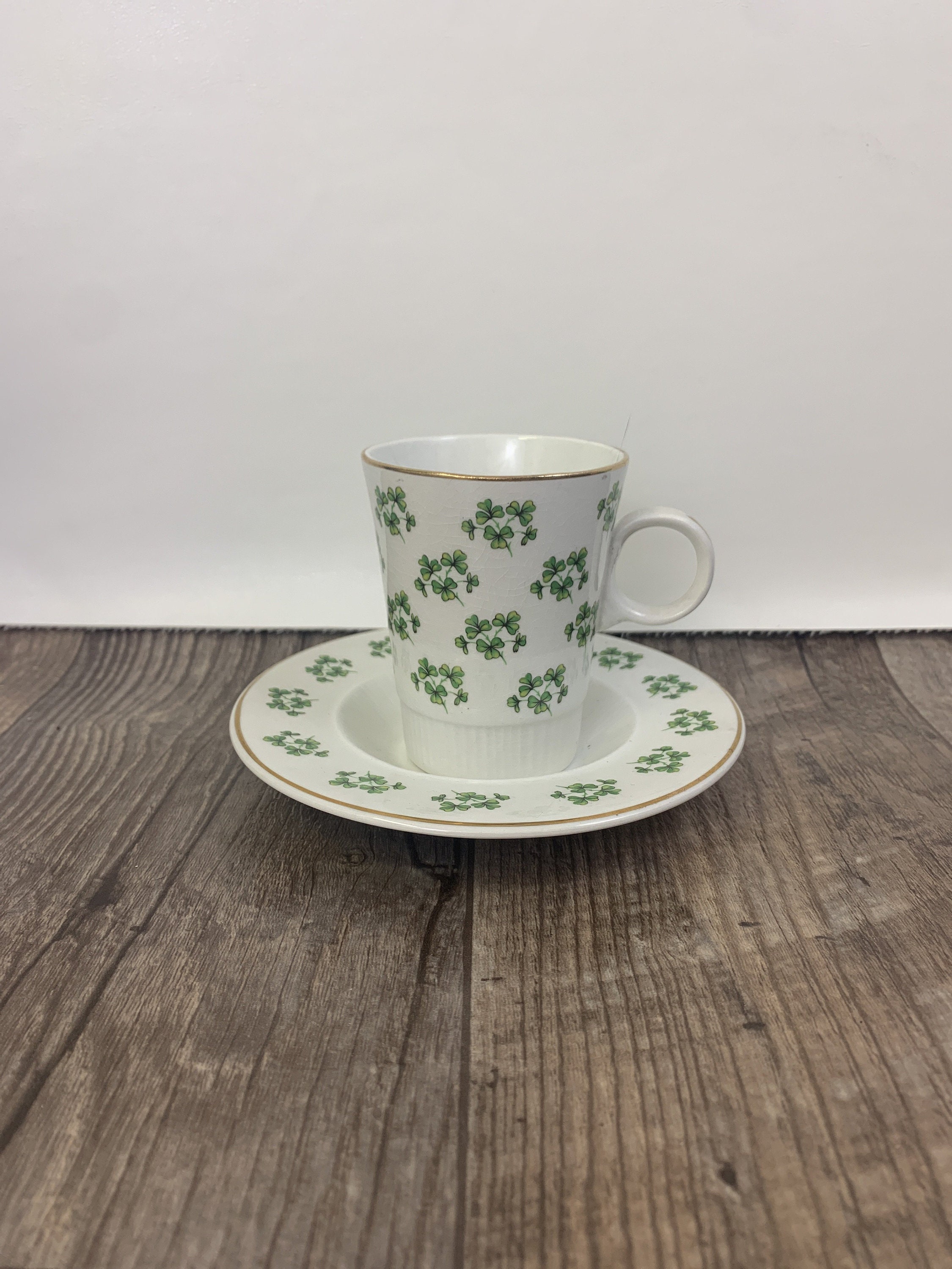 Shamrock Teacup Made in Ireland Arklow Pottery Patricia | Etsy
