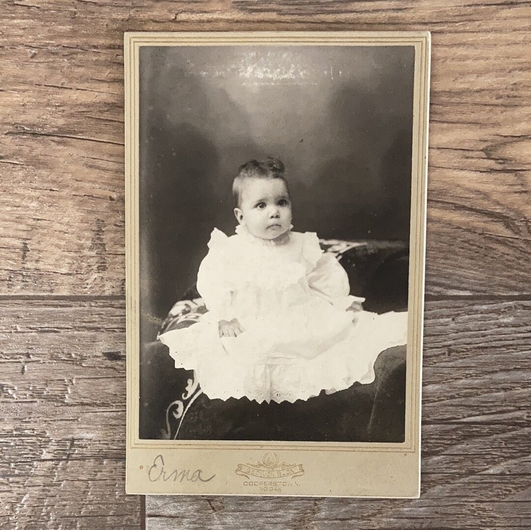 Original Antique Photograph of Baby Erma Cabinet Card CDV - Etsy