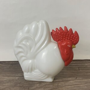 Vintage Avon Milk Glass Rooster Bottle, Bottle Only, Collectible Glass ...