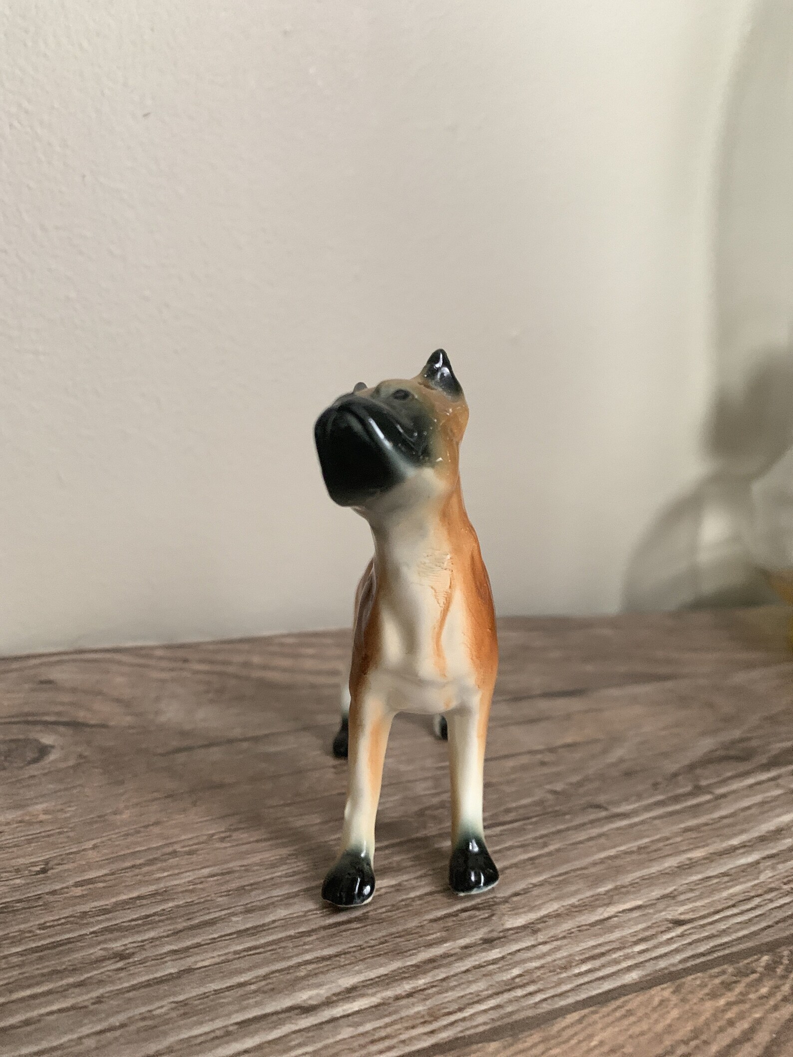 Miniature Dog Figurine Vintage Boxer Tiny Statue Vintage Home | Etsy Canada