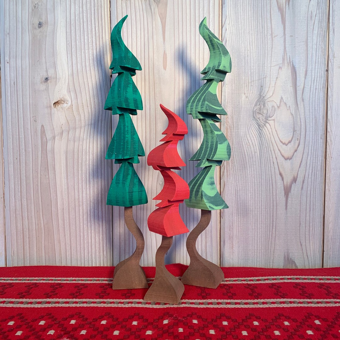 Small Holiday Trees (sets of 3) - Etsy