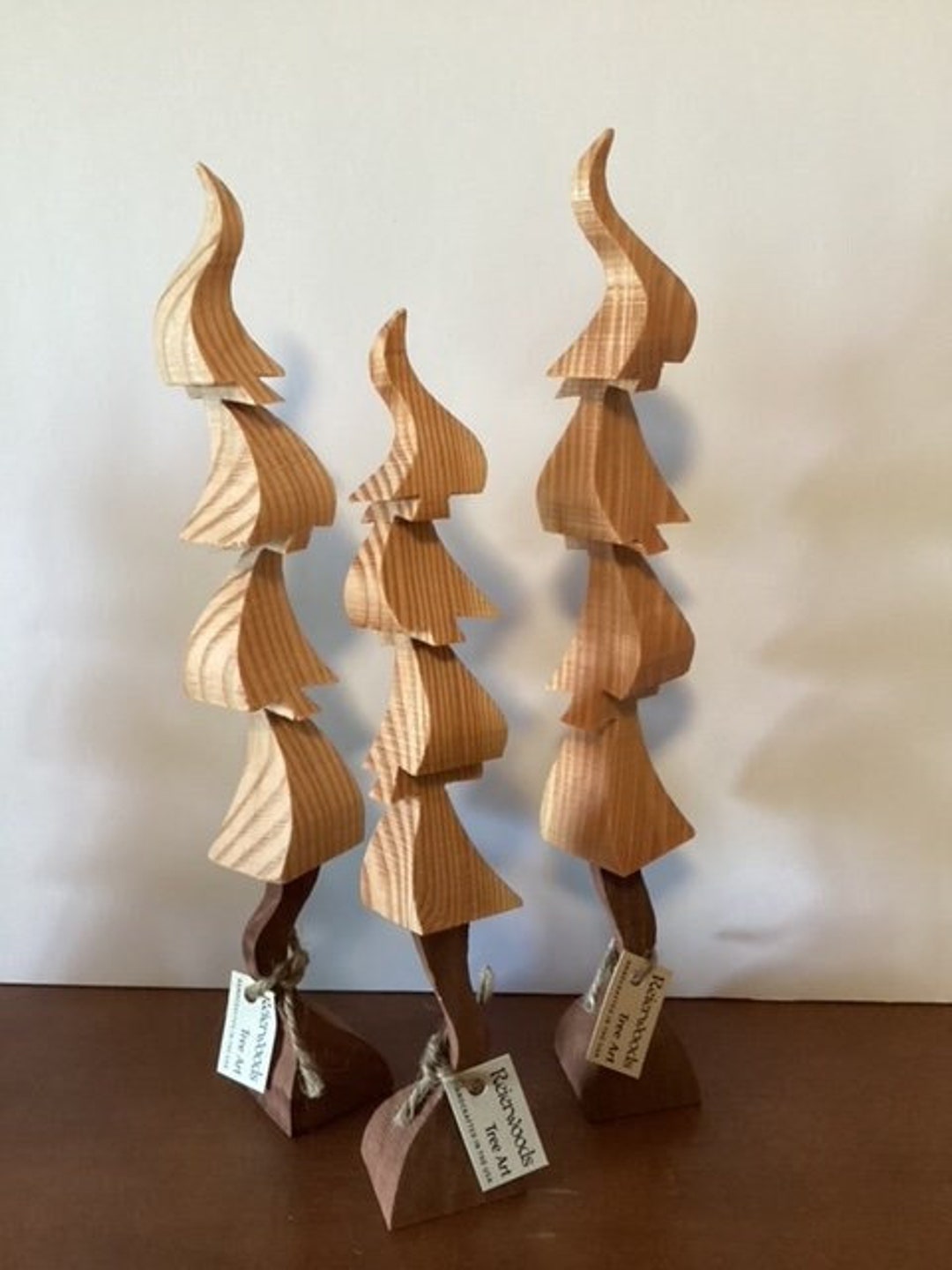 Whimsical Natural Trees - Set of 3 - Etsy