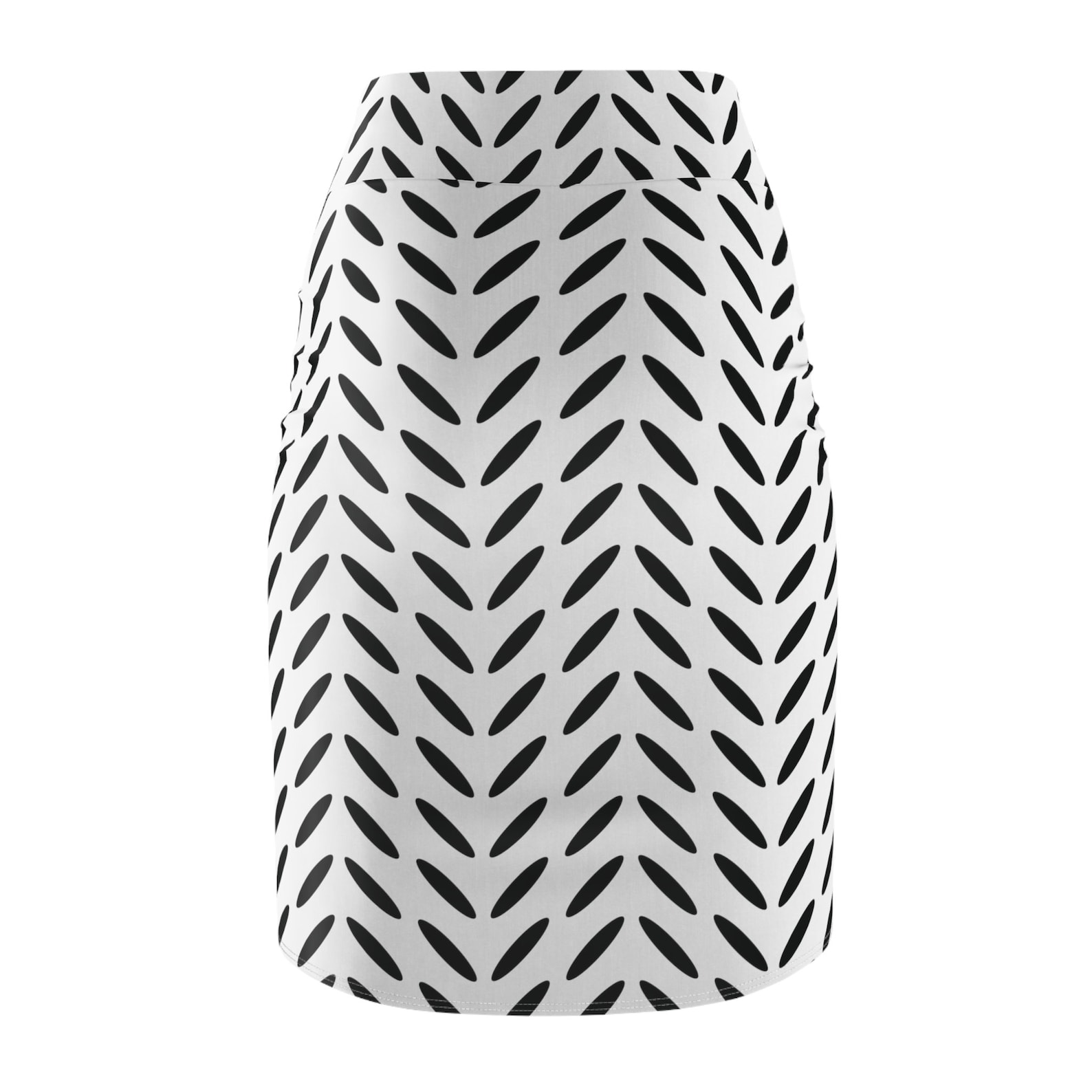 Angled Herringbone Pattern - Women's Pencil Skirt - Etsy
