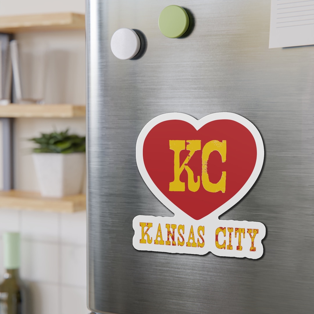 KC in Heart With Kansas City Wording Die-cut Magnets - Etsy
