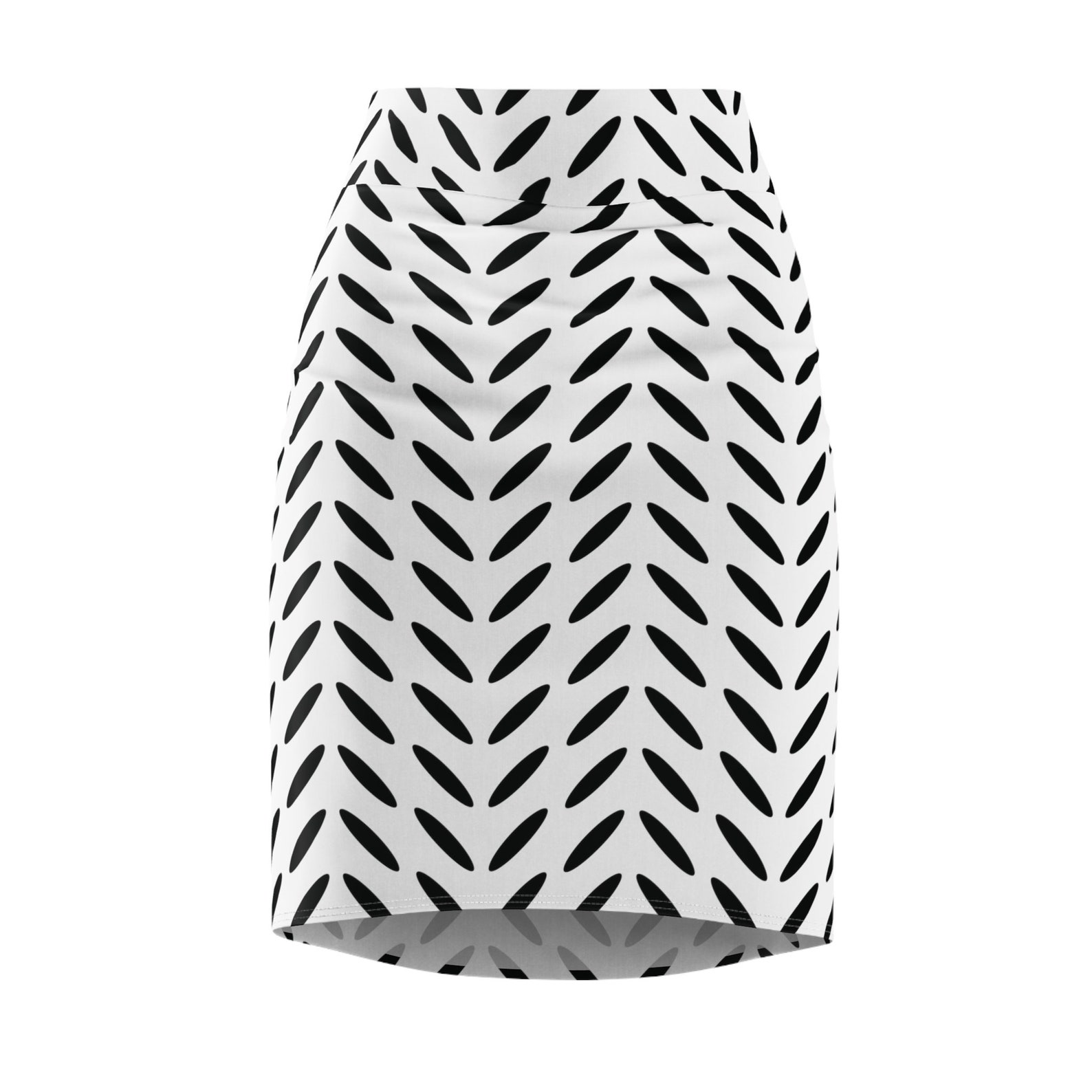 Angled Herringbone Pattern - Women's Pencil Skirt - Etsy
