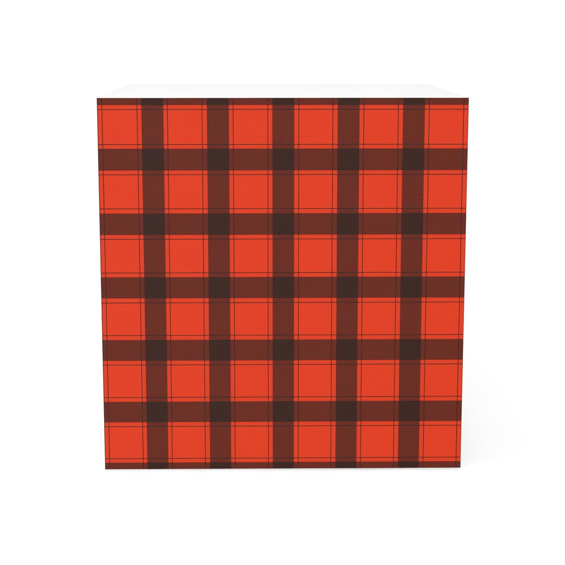 Classic Red Plaid Pattern Note Cube - Etsy