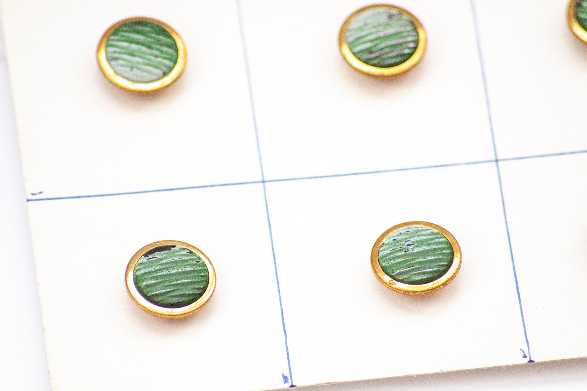 Vintage Salesman Sample Button Card Metal Buttons - Etsy