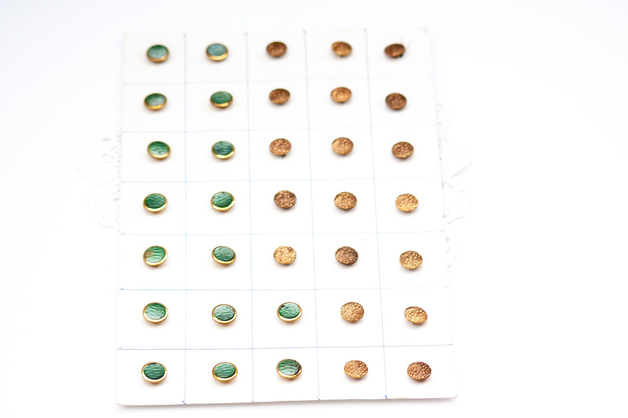 Vintage Salesman Sample Button Card Metal Buttons - Etsy
