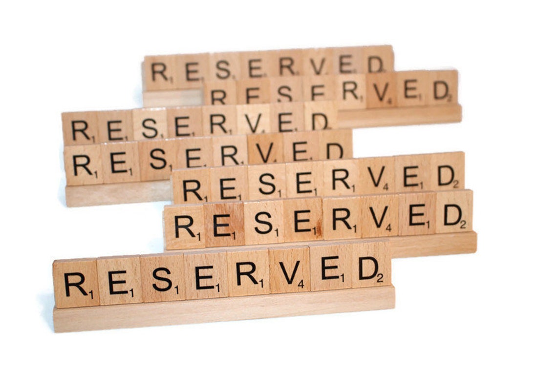 Wood Reserved Sign Reserved Table Sign Reserved Wedding | Etsy