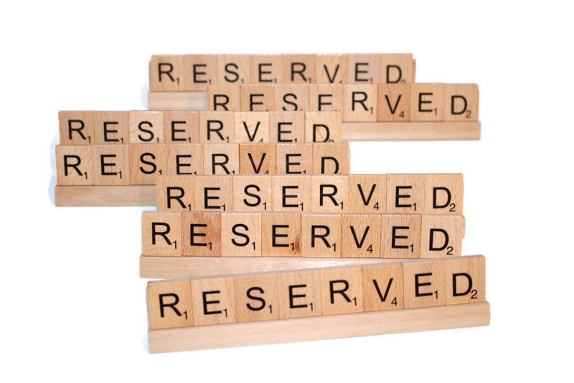Wood Reserved Sign Reserved Table Sign Reserved Wedding | Etsy