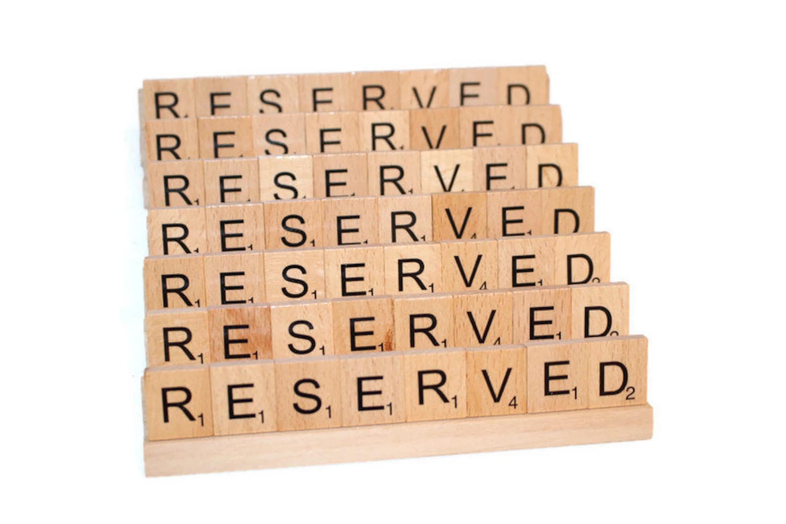 Wood Reserved Sign, Reserved Table Sign, Reserved Wedding Sign ...