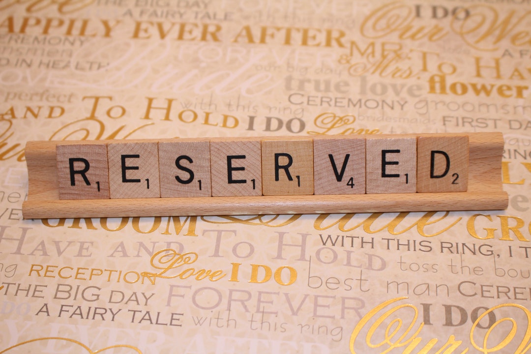 Reserved Sign, Wood Reserved Sign, Reserved Table Sign, Reserved ...