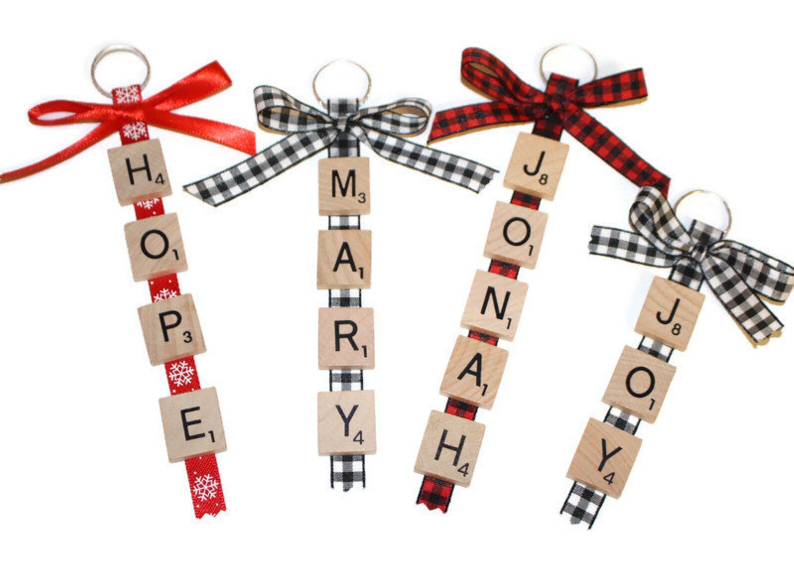 Hope Ornament, Joy Ornament, Love Ornament, Peace, Custom Ornament ...