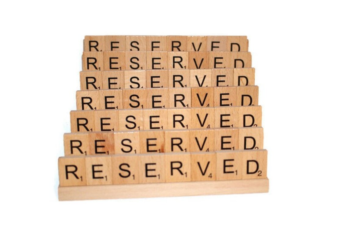 Wood Reserved Sign Reserved Table Sign Reserved Wedding | Etsy